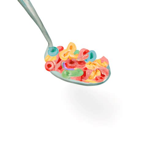 Fruit Loops On Spoon Graphic · Creative Fabrica