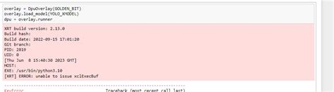 Xclexecbuff Error From Xrt Support Pynq