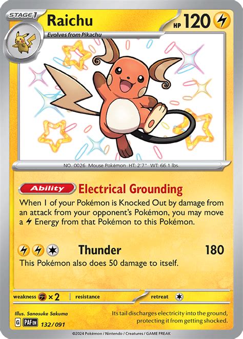 Raichu Pokémon Detail