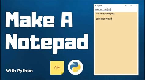 How To Create A Notepad Using Python Create Text Machine Learning Note Pad