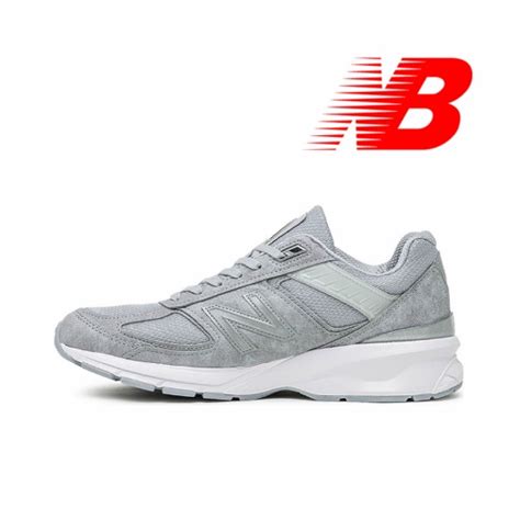 นิวบาลานซ์ 990v5 Vegan Friendly Vegan Retro รองเท้าวิ่งลำลอง Cement