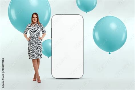 White Screen Smartphone Mockup Environment To Showcase Mobile App Design Creative Background