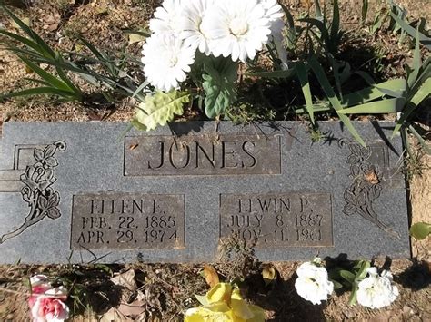 Elwin P Jones 1887 1961 Find A Grave Memorial
