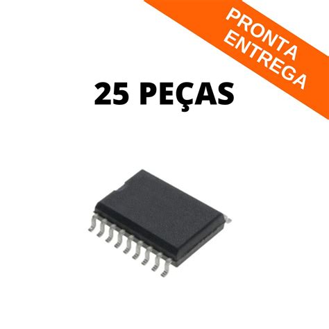 kit 25 peças ci microcontrolador pic16f627 04i so smd soic 18