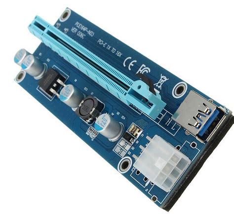 6 Gpu Mining Motherboard 6pcs Pci E Extender Riser Card For Btc Eth