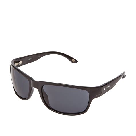 Wrap Black Sunglasses 3184308 Fossil