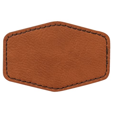 Hexagon Leather Hat Patch Etsy