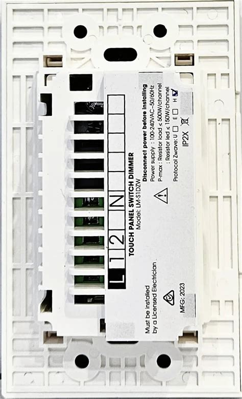 Z Wave Light Switch Touch Panel Dimmer Au Certified Smartlink Automation Pty Ltd