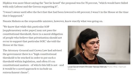 Eric Crampton On Twitter If Rnz Is Correct Here And Mahuta Knew Exactly What She Was Doing