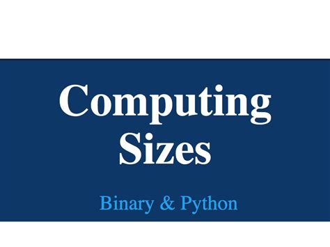 Computing Sizes Lesson 1 Of 4 Teaching Resources
