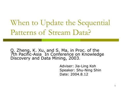Ppt When To Update The Sequential Patterns Of Stream Data Powerpoint Presentation Id5645610