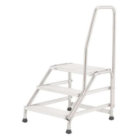 Fixed Step Stool With 1 Handrail Uk