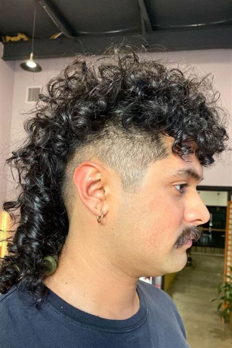 22 Trendy Curly Mullet Hairstyles For Men In 2025 Lookosm