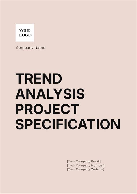 Free Trend Analysis Project Specification Template To Edit Online