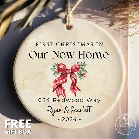 Personalized New Home Ornament First Christmas In Our New Home