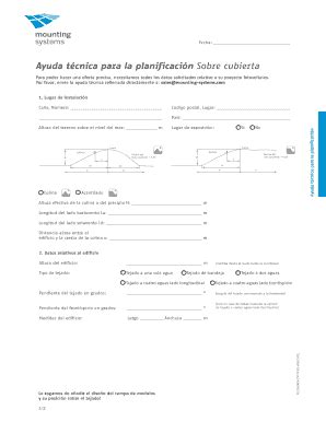 Fillable Online Ayuda T Cnica Para La Planificaci N Sobre Cubierta Mounting Fax Email