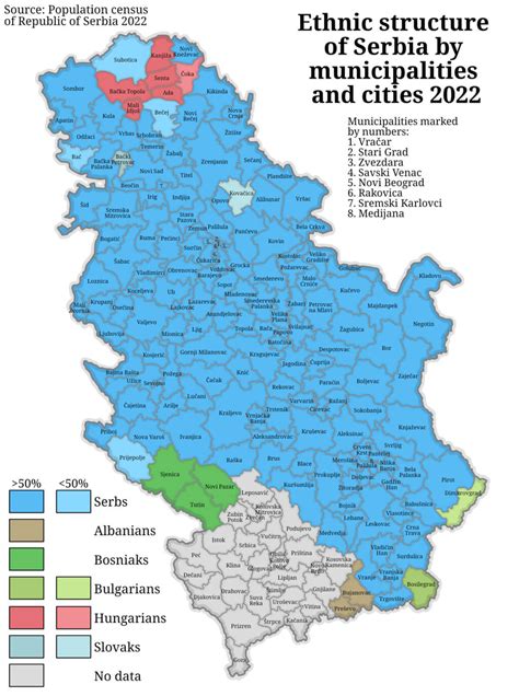 Serbia Map Guide Of The World