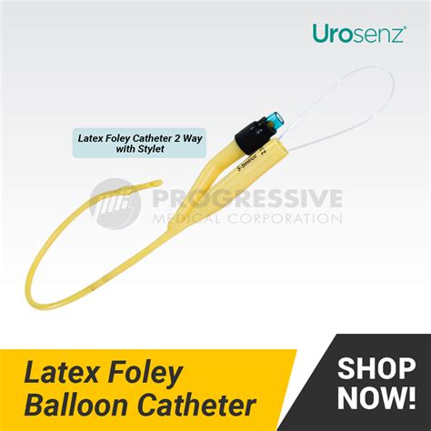 Urosenz Latex Foley Catheter 2 Way W Stylet Sold By 10s Shopee Philippines
