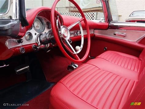 Red Interior 1957 Ford Thunderbird Standard Thunderbird Model Photo 138682806