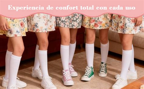 14 Pares Calcetines Escolares Blancas Para Niña 3 18 Añoscalcetines De