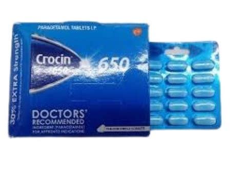 Pain Killer Crocin 650 Paracetamol Tablet General Medicines At Best