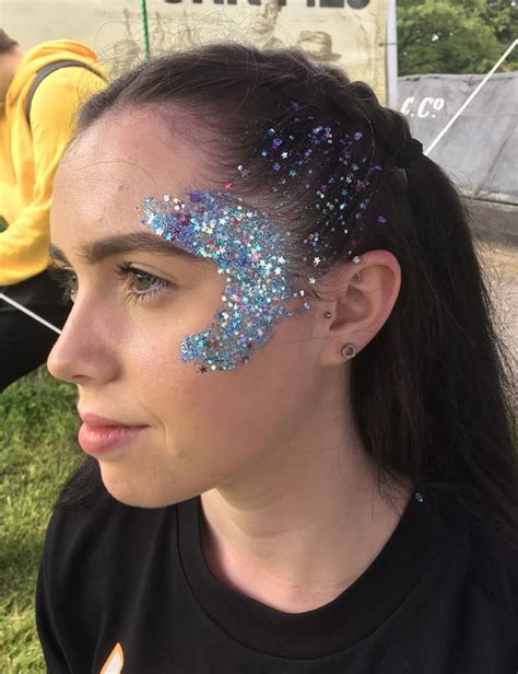 Pin By Eileen On Glitter Bar Glitter Face Paint Festival Makeup