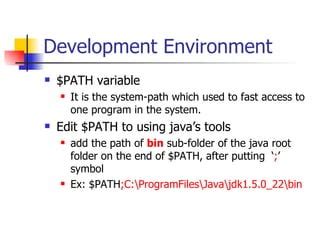 Training Java Lesson Ppt