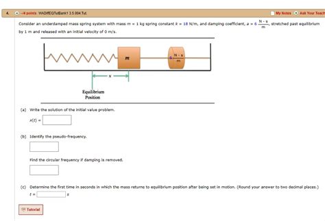 SOLVED I4 Points WADITEQTutBank1 3 5 004 Tut My Notes Ask Your