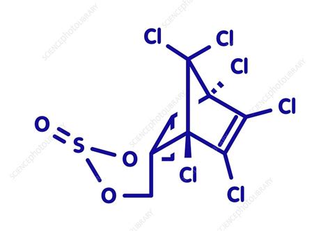Endosulfan Insecticide Molecule Illustration Stock Image F0305542