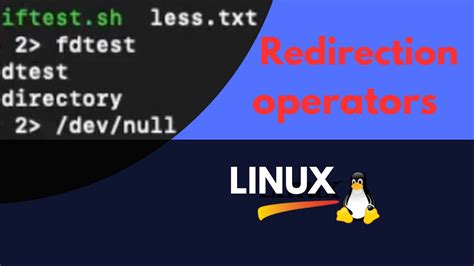 Linux Redirection Operators Linux Computerscience Youtube