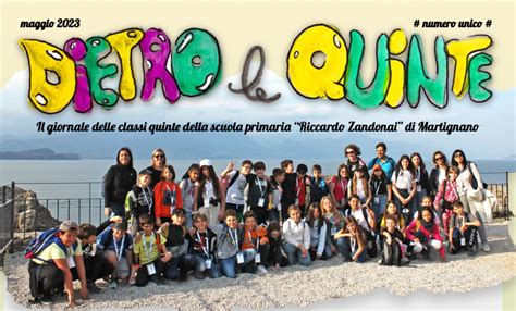 Giornalino Classi Quinte Sp Martignano Dietro Le Quinte Numero Unico