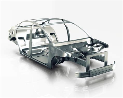 Auto Rahmen Lokalisiert Abbildung 3d Stock Abbildung Illustration Von