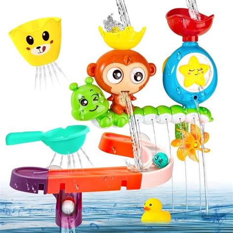 Jouet Bain 14 Pcs Jouet De Bain Cascade Interactif Jouets Deau De