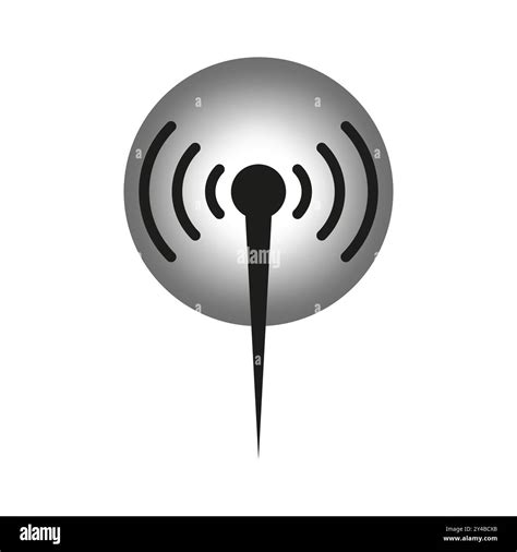 Wi Fi Signal Icon Black Antenna Symbol Wireless Connectivity Graphic Vector Communication