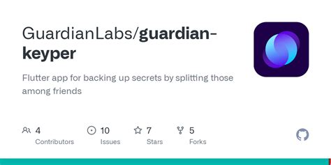 Github Guardianlabsguardian Keyper Flutter App For Backing Up Secrets By Splitting Those