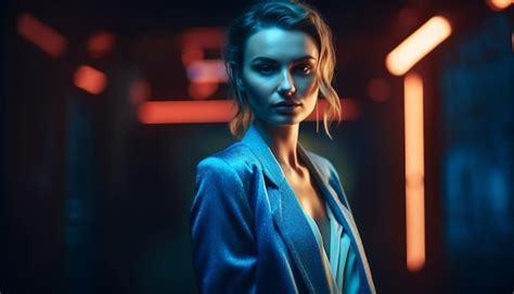 Premium Ai Image Young Adult Woman Exudes Elegance And Sensuality