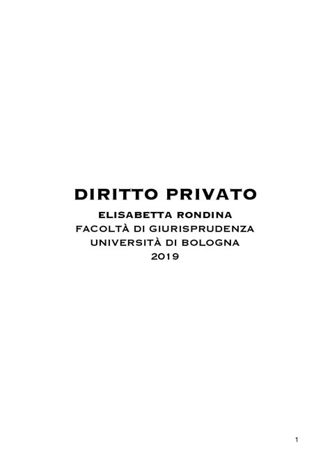 Riassunto Manuale Diritto Privato Galgano Docsity