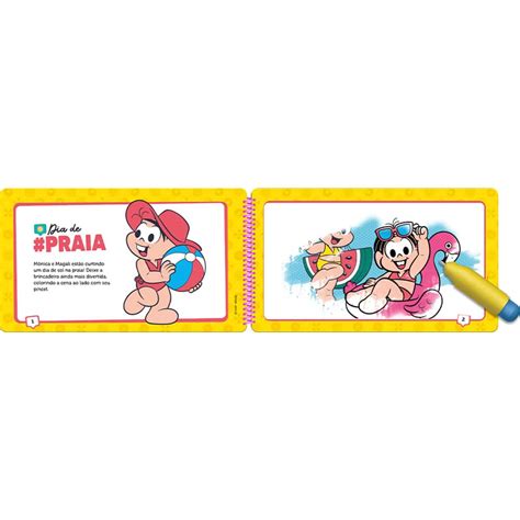 Livro Para Colorir Infantil Aquabook Turma Da Monica Culturama PT 1