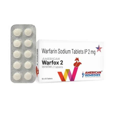 Warfarin Sodium Tablet Ip 2mg At ₹ 3046stripe Coumadin In Mumbai