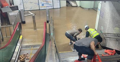 지하철역 침수 무정차 통과… 폭우 쏟아진 광주‧전남 피해 속출