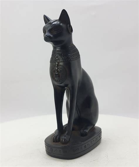 Ancient Egyptian Antiques Goddess Bastet Pharaoh Ubasti Cat With Scarab