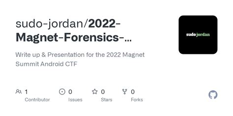 GitHub Sudo Jordan 2022 Magnet Forensics Android CTF Write Up