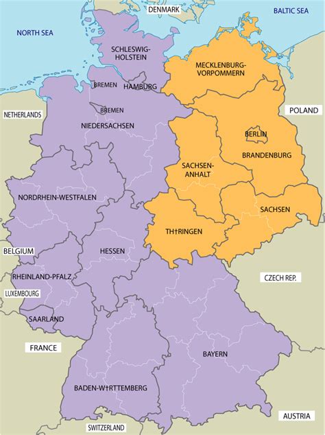 East Germany Map Free Printable Maps