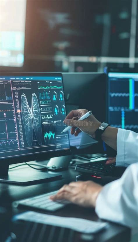 Innovative Cardiology Research Team Analyzing Heart Valve Disease Data For Medical Advancements