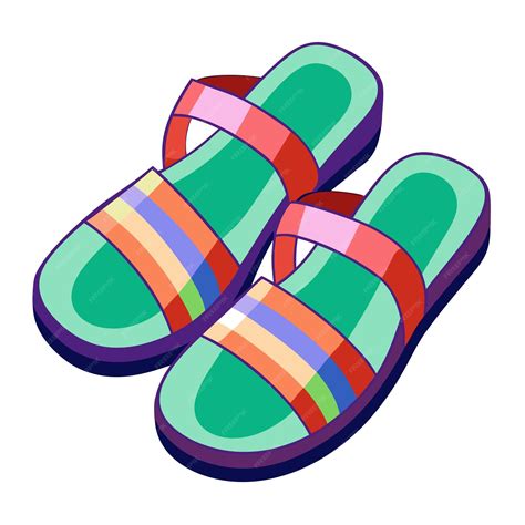 Sandals Clip Art And Vector Design With A White Background Premium Ai