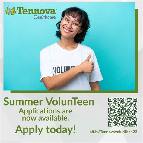 Tennova Healthcare Clarksville Is Seeking Youth Volunteers Known As