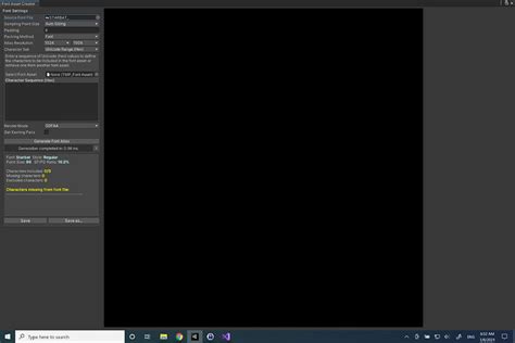 Generate Font Atlas Generates Nothing For Multiple Fonts Ask Gamedevtv