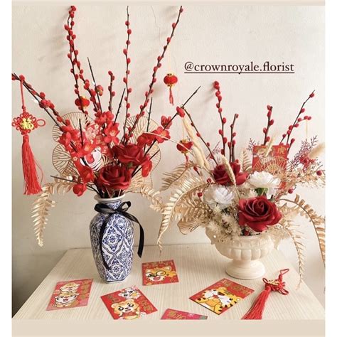 Jual CNY VASE PROSPERITY VASE VAS IMLEK PUSSY WILLOW VAS KEBERUNTUNGAN VAS KEMAKMURAN