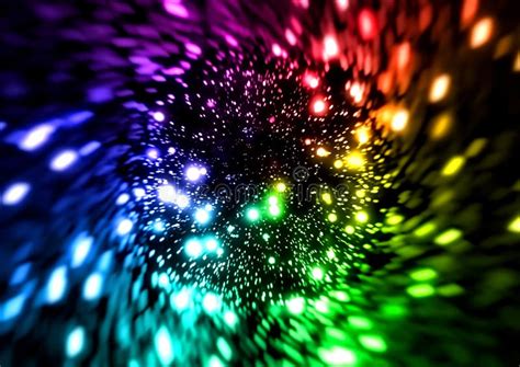3d Illustration Of Radiating Iridescent Light Stock Illustration