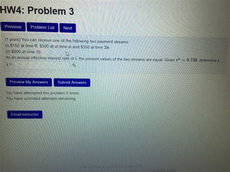 solved hw4 problem 3 previous problem list next 1 point